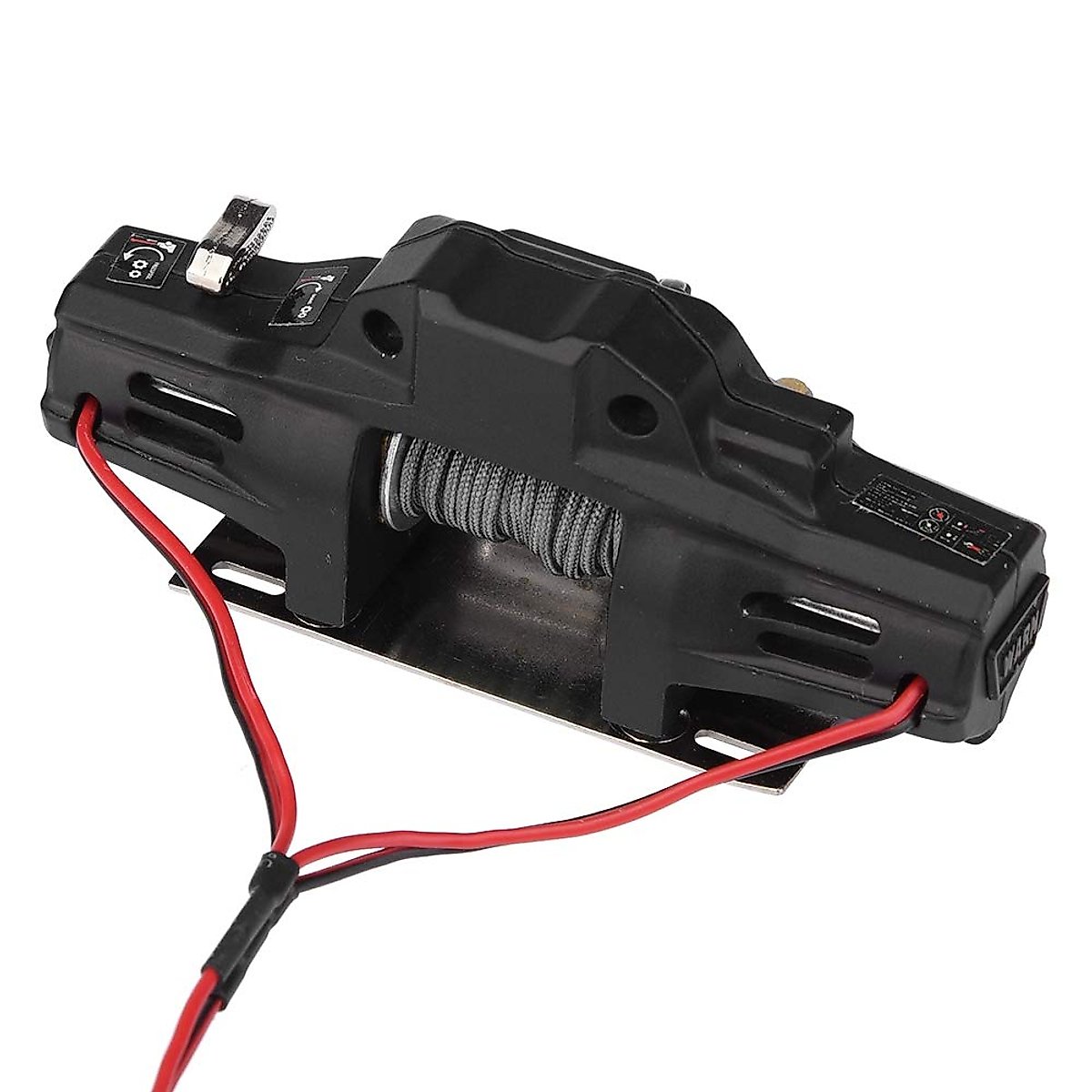 Drfeify RC Model Vehicle Dual-Motor Winch,1/8 Scale Accessory with Remote Controller