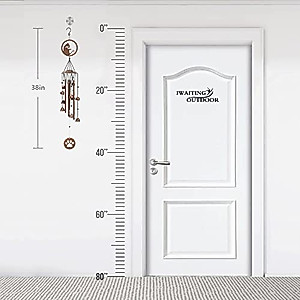 Iwaiting Outdoor Cat Wind Chimes for Outside, Memorial Wind Chimes Gifts for Mom,Great Gift for Your Own Patio, Porch, Garden, and Backyard