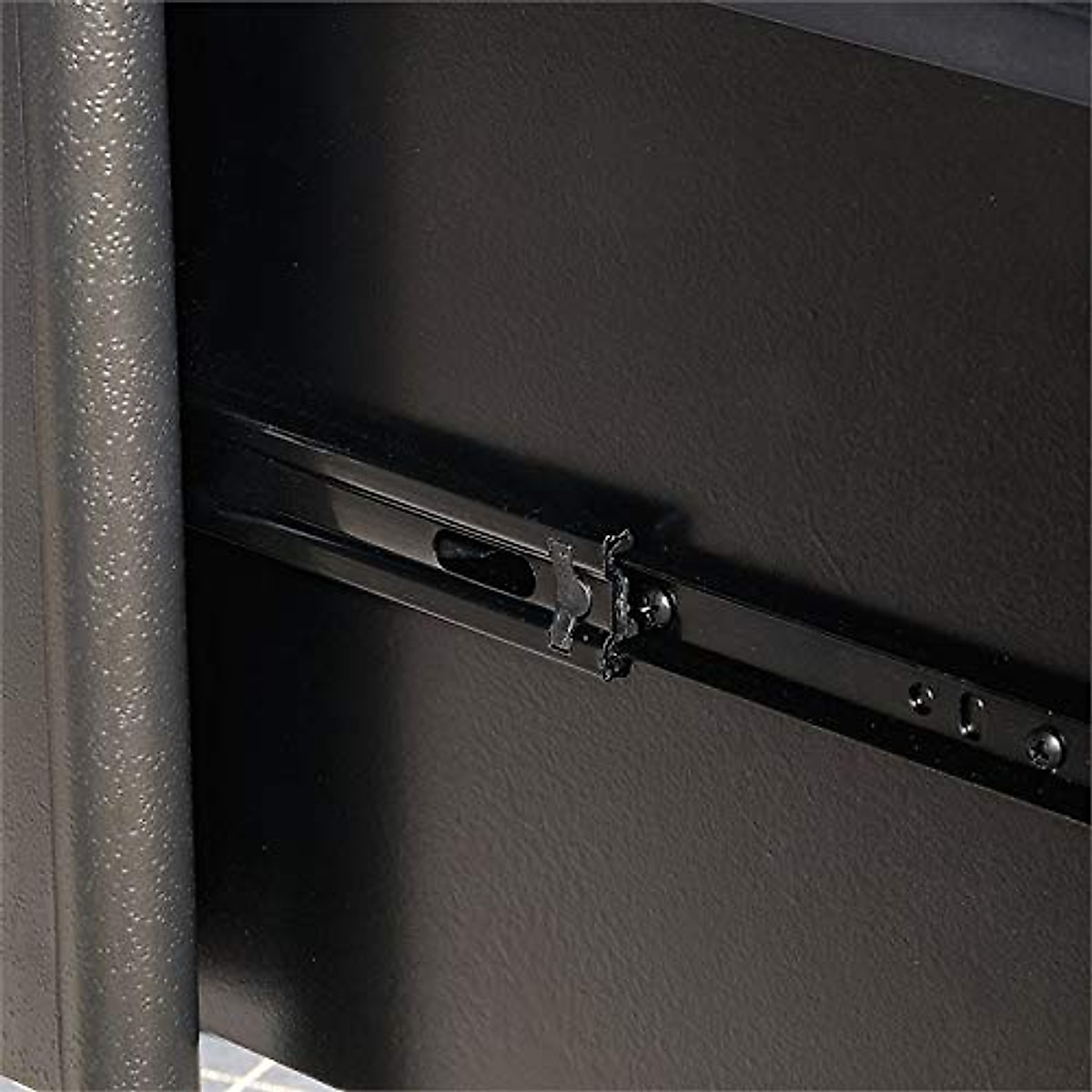 Sauder Boulevard Café Executive Desk, Black finish