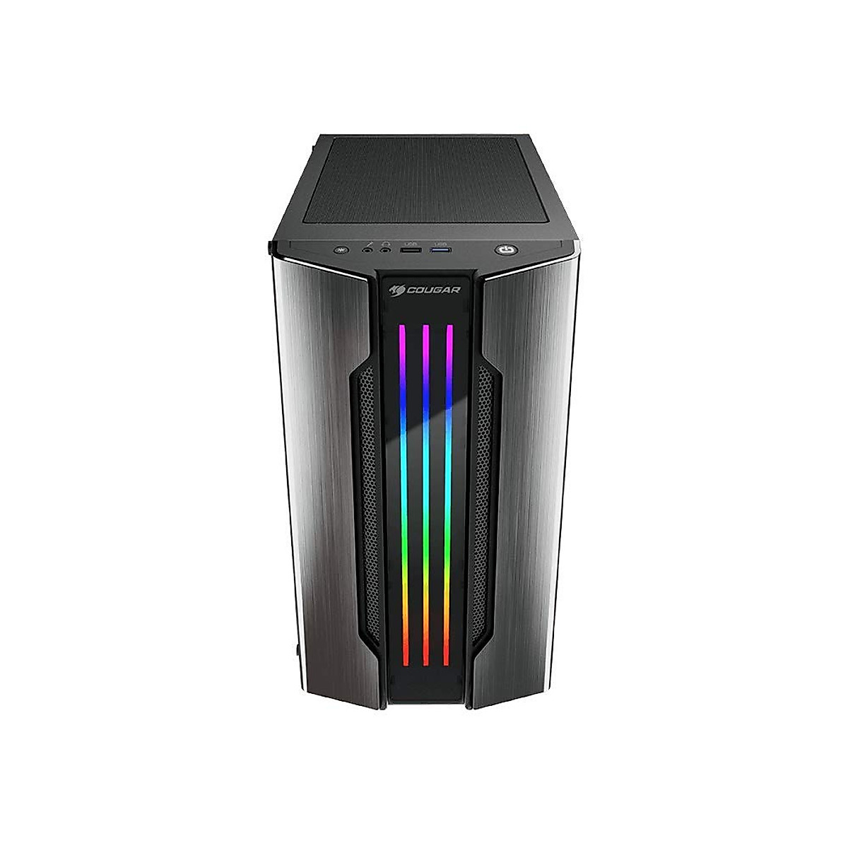 Cougar Gemini M Mini Tower Gaming Case with Addressable RGB and Dynamic Lighting Effects (Iron-Gray)