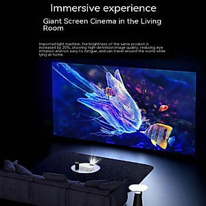 Remote focusing Android intelligent projector, high-definition 1920*1080P video, home theater portable projector, 1280 x 720 Display resolution, wireless on-screen projection. 20-200 inch projection