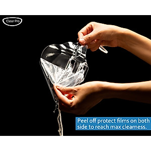 Clear Mask Pro (10 Pack), Clear Hygienic Open Mouth Shield For Restaurants, Food Handlers and Retail -Ultralight Weight Recyclable Mask. -Not For Protection.