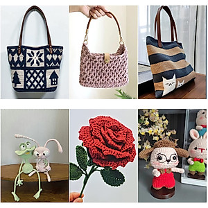 Likeecords 100% Cotton Crochet Bag Cord 2mm 170m Macrame Cord 2mm Crochet Thread Macrame Rope Gift for Knitter (Dark Blue)