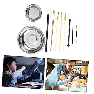 EXCEART 2 Sets Model Coloring Kit Professional Paint Brushes Spray Paint Set Airbrush Makeup Kit Inkless Water Painting Set Artist Paint Brushes Fine Model Craft Spray Kit Models Paint Set