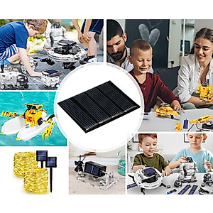 10Pcs Mini Solar Panels for Solar Power, 12V 70mA Mini Solar Panel Kit DIY Electric Toy Photovoltaic Cells Solar Epoxy Cell Charger 4.33"*2.17"(110mm*55mm)