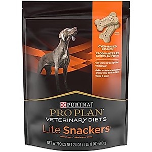 Purina Pro Plan Veterinary Diets Lite Snackers Canine Dog Treats - 24 oz. Pouch