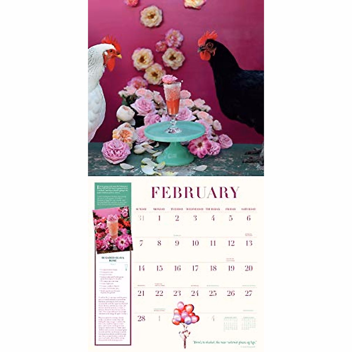 Drinking with Chickens Wall Calendar 2021