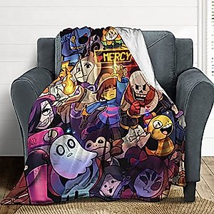 Undertale Ultra Soft 3D Blanket Quilt， Microfiber Plush Throw Blankets for Bed Printed Quilt ，Blankets Adults Fleece Blanket Bedding 50x60