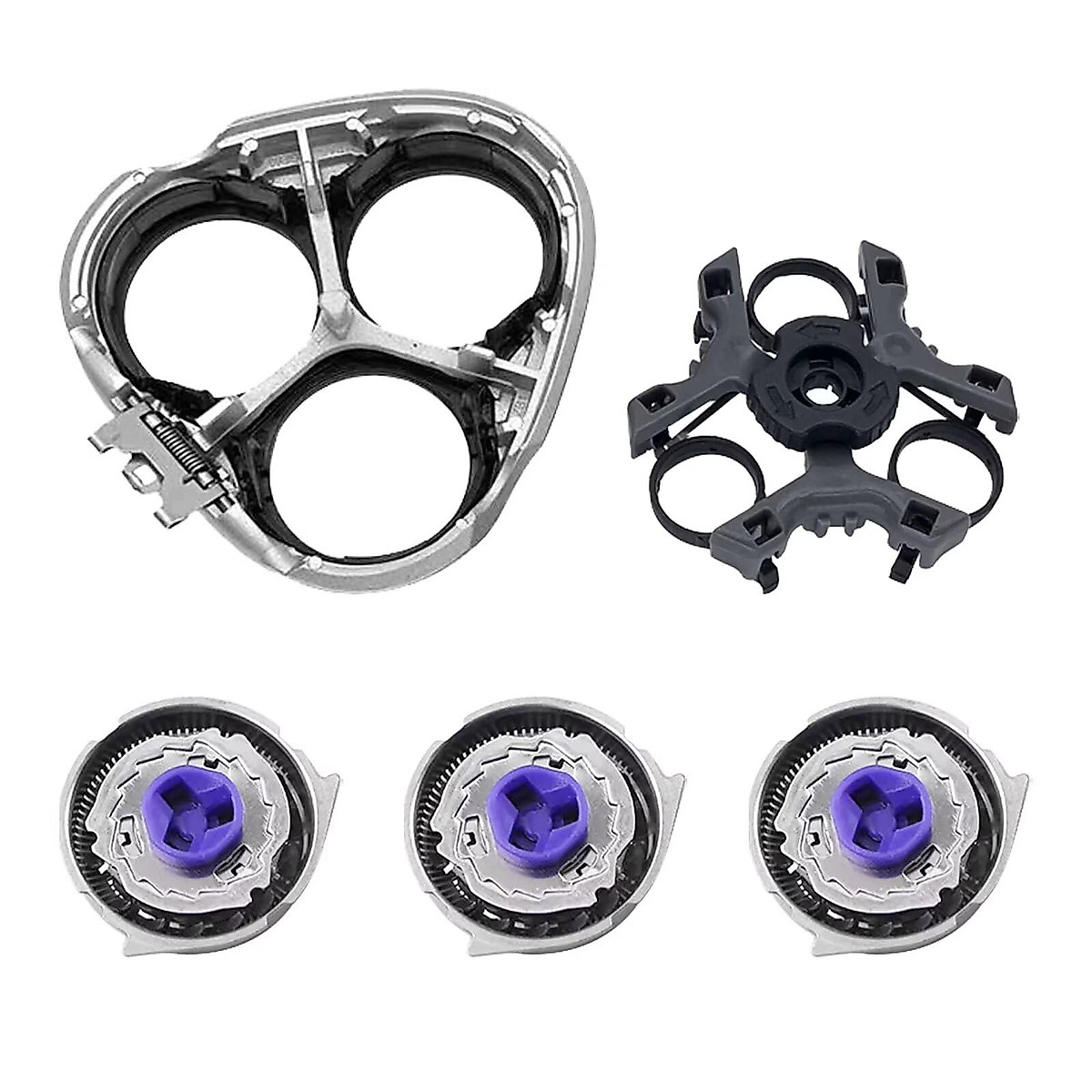 Full Set of Replacement Shaver Head for Philips Norelco AT830, AT875, AT880, AT895, AT920, AT921, AT940, PT870, PT920, PT925