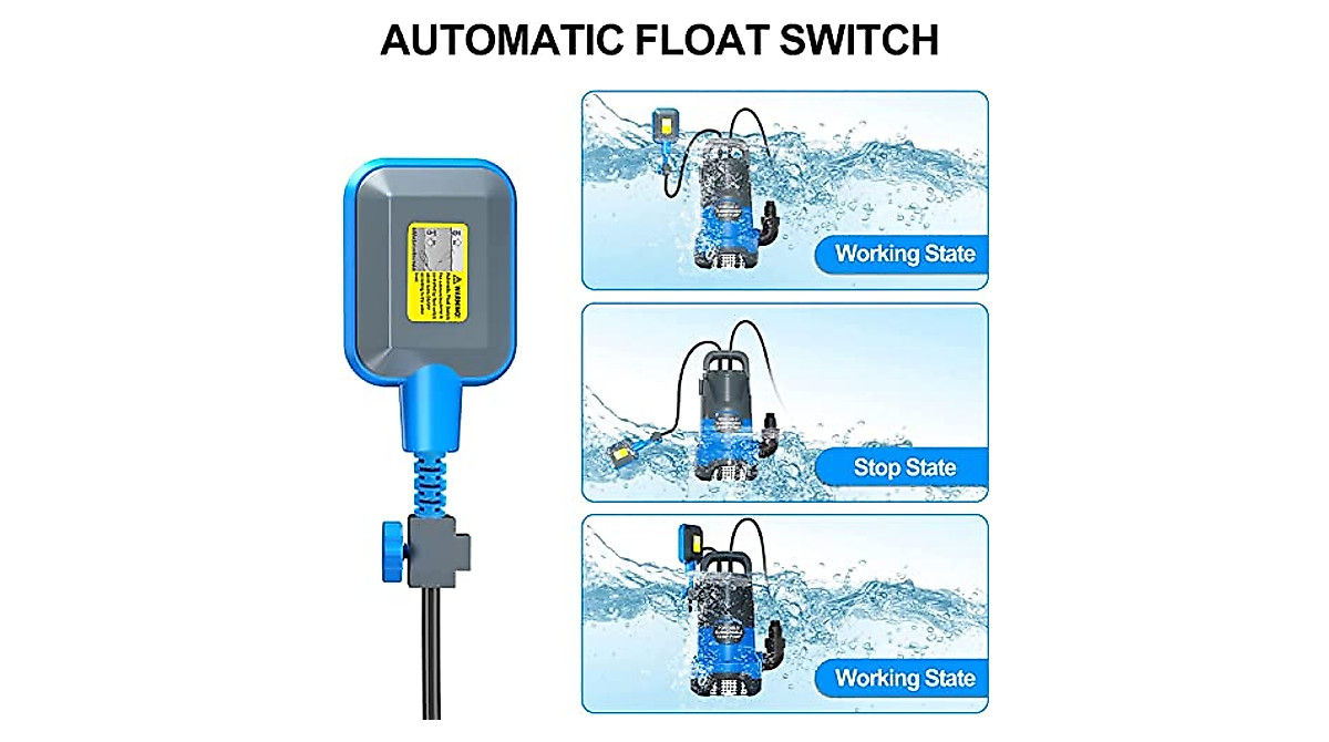 PANRANO 750W 3500 GPH Submersible Sump Water Pump