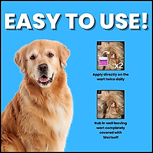 Creative Science Wartsoff Wart Removal Ointment | 4 oz | Easily and Painlessly Remove Warts from Dogs, Cattle, Horses, and Goats