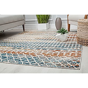 CosmoLiving Manhattan Collection Area Rug 8' x 10' Tribal Harvest