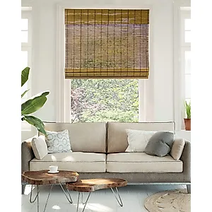 CHICOLOGY Bamboo Blinds , Bamboo Shades , Roman Shades for Windows , Roman Window Shades , Window Shades for Home , Bamboo Shades for Patio , Blinds & Shades , Window Shade , 29"W X 64"H, Fox
