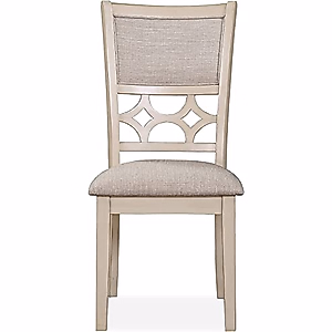 New Classic Furniture Mitchell 5-Piece Dining Set with 1 Table and 4 Chairs, Bisque/Brown