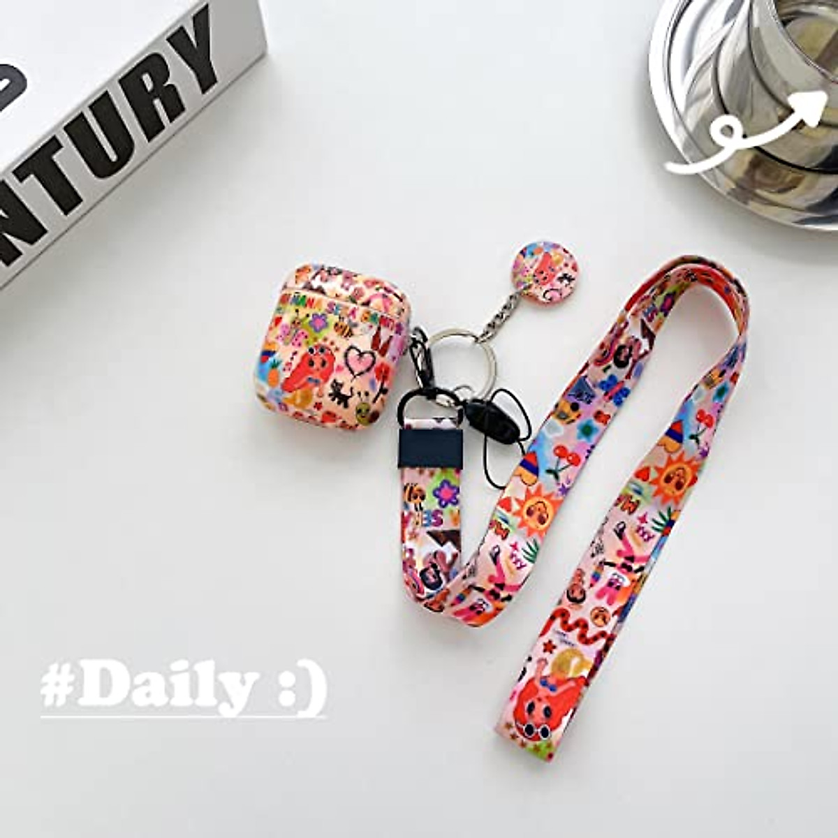 Cute Cartoon Character Airpod 1/2 Case,MAÑANA SERÁ Bonito Headphone,Fashion Cool Cartoon Design Pattern Skin,Ideal for Super Fans and Fanatics (Karol G)