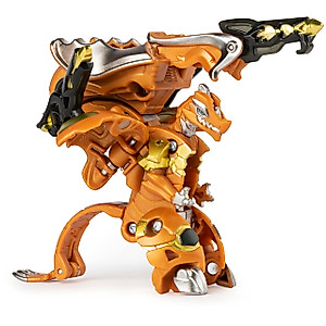 Bakugan Baku-Gear 4-Pack, Dragonoid Ultra with Baku-Gear and Howlkor Ultra, Collectible Action Figures, Kids Toys for Boys