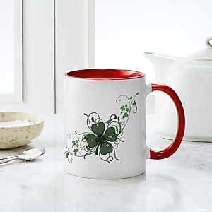 CafePress Elegant Shamrock Mug Ceramic Coffee Mug, Tea Cup 11 oz