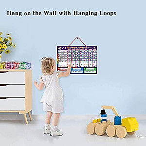 Magnetic Chore Chart, Responsibility Reward Chart for Multiple Kids Toddlers Unicorn Good Behavior Reward Chart for Fridge at Home Gift for Children - Dry Erasable, Purple