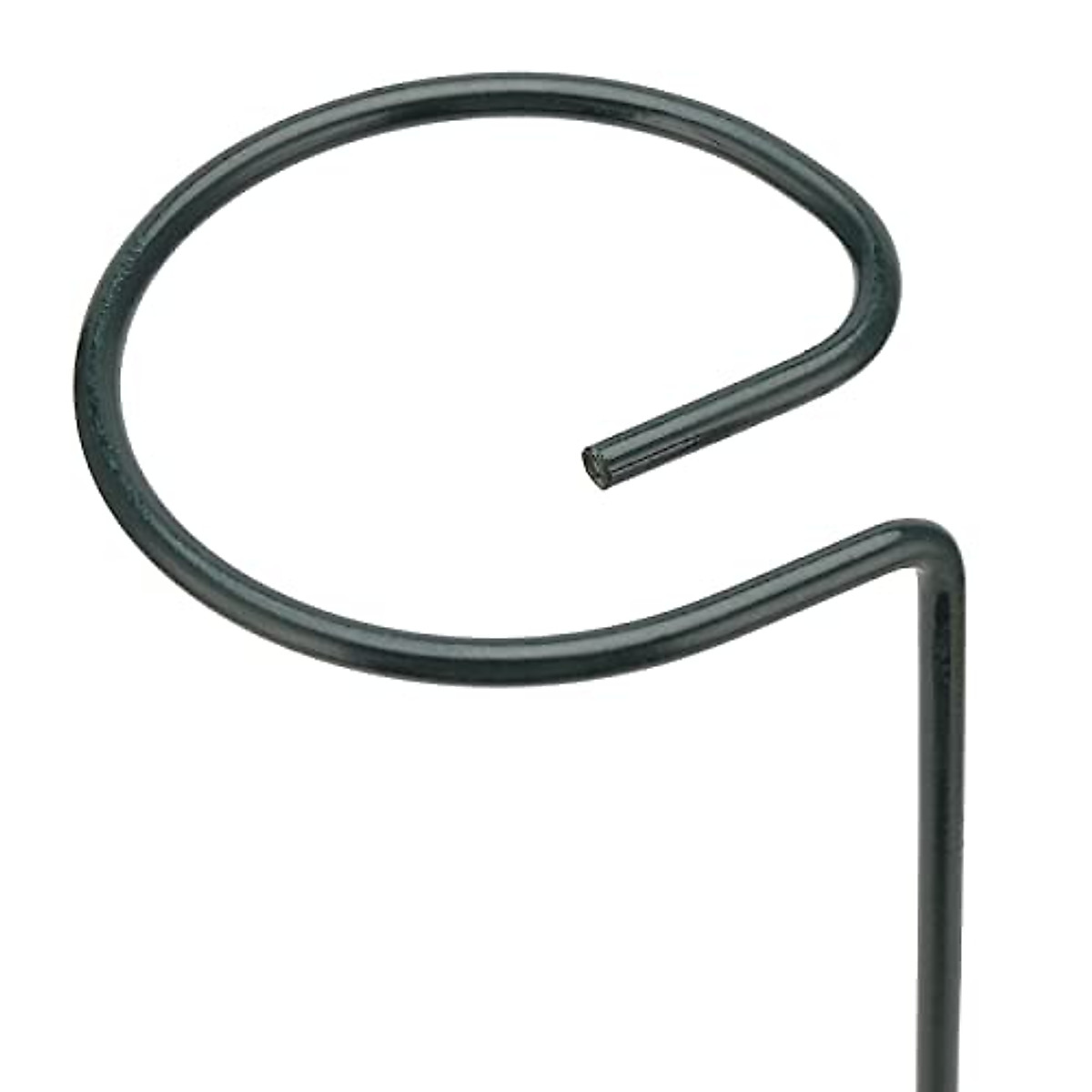 HOZEON 30 Pack 15.7 Inch Plant Support Stakes, Garden Single Stem Flower Plant Support, Plant Cage Support Ring Plant Sticks for Single Stem Flowers, Amaryllis, Tomatoes, Orchid, Lily, Green