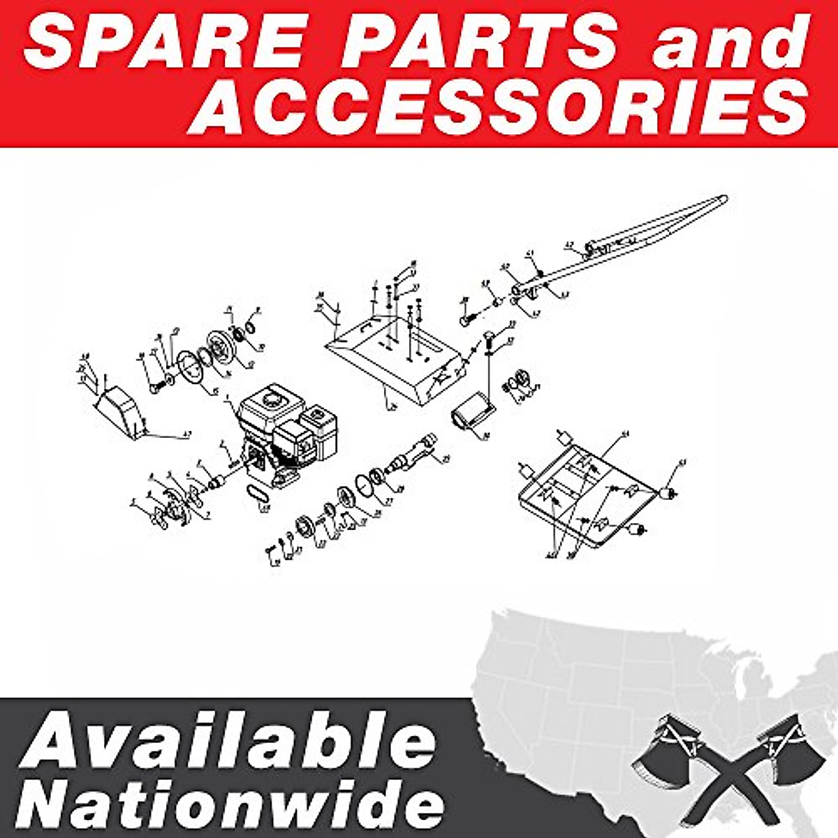 Tomahawk 5.5 HP Honda Vibratory Plate Compactor Tamper for Ground, Gravel, Dirt, Asphalt, Compaction GX160 Engine