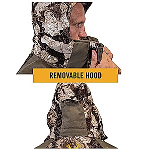 HOT SHOT Men’s 3-in-1 Insulated Veil-Cervidae Camo Hunting Parka, Waterproof, Removable Hood, Year Round Versatility, Large