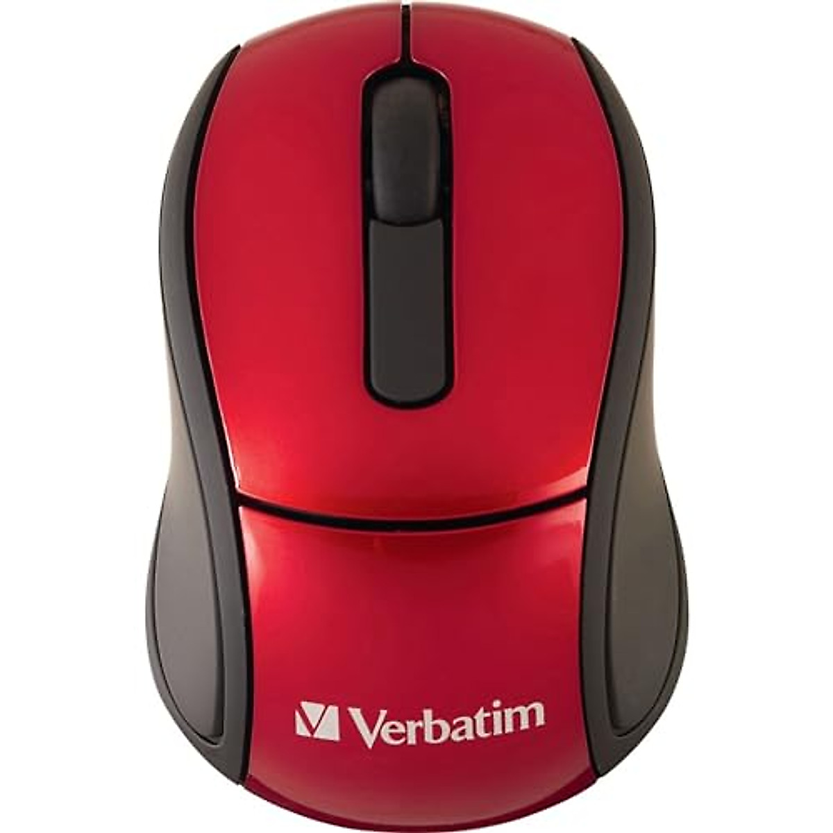 Verbatim 2.4G Wireless Mini Travel Optical Mouse with Nano Receiver for Mac and PC - Red