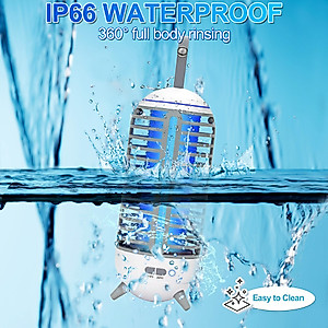 Bug Zapper，Wireless Mosquito Killer Lamp, Indoor and Outdoor Mosquito Killer Lamp, Rechargeable 2 in 1, Suitable for Patio, Home, Backyard, Yard, Garden, Campsite (Blue)