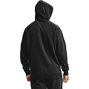Under Armour Mens Rival Fleece Hoodie , Black (001)/Onyx White , X-Large