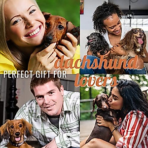 InnoBeta Dachshund Gifts, Dachshund Flannel Blanket for Dachshund Lovers, Soft Throw Blanket for Women, Her, Adults, Friends, Wife, Bed, Sofa Blanket - Brown 50"x 65"