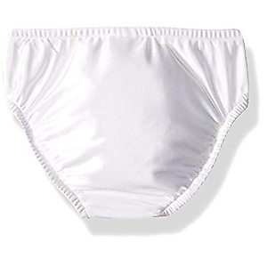 My Pool Pal Unisex Baby 2 Pack Diaper/Diaper Cover Swim Diaper, White/White, 12 Month US