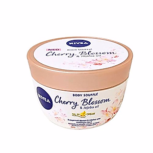 NIVEA Body Cream Souffle Cherry Blossom & Jojoba Oil Moisturiser 200ml
