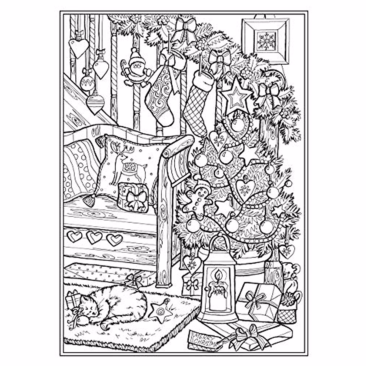 Creative Haven Country Christmas Coloring Book (Adult Coloring Books: Christmas)