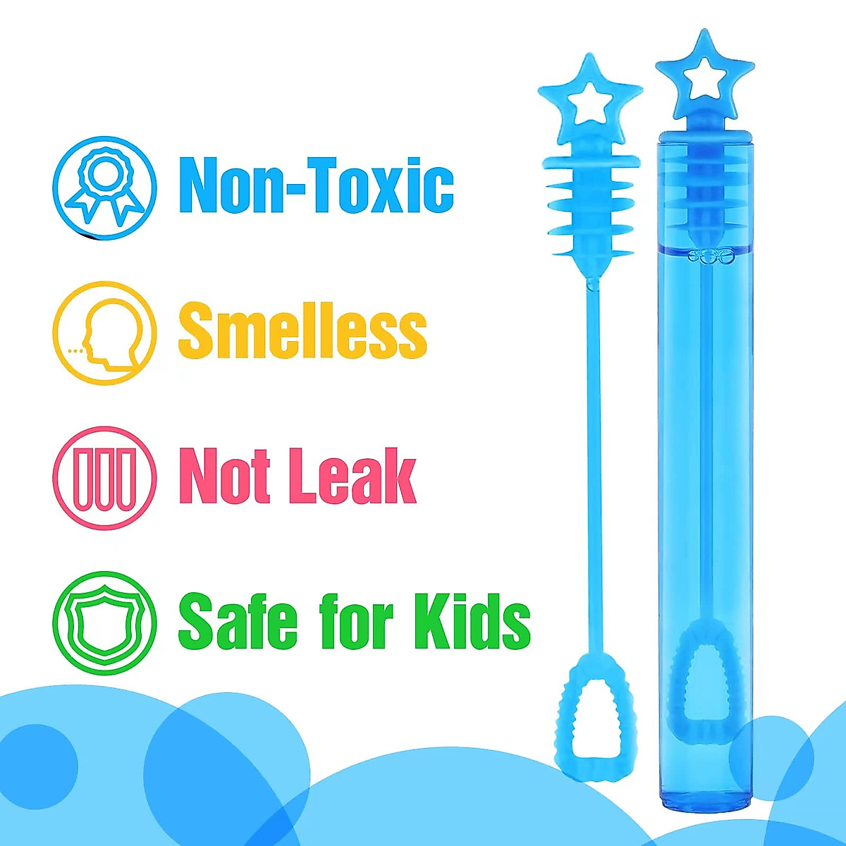 ShyLizard 66PCS Easter Bubble Wands for Party Favor, Mini Bubble Bulk Assortment Toys for Kids Boys and Girls, Bubble Maker for Birthday,Easter Party Favor, Goodie Bags, Carnival Prizes