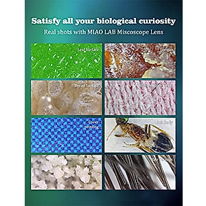 Phone Microscope with CPL Lens/LED Light,200X Pocket Microscope with Universal Phone Clip Compatible with iPhone/Andriod Phone-The Best Portable Microscope to Enjoy Microworld for Kids and Adults