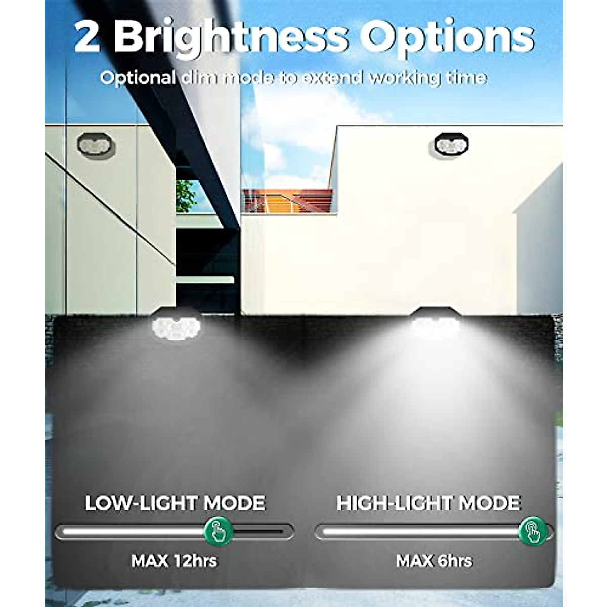 Solar Outdoor Lights, ‎𝟳𝟬𝟬 Lumen Bright Spot Lights 𝗜𝗣𝟲𝟴 Waterproof, Auto On/Off Solar Landscape Lights with 40000H Lifespan, 2-in-1 Garden Lights for Yard/Pathway/Security, Cold White 2 Pack