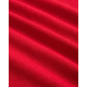 DKNY Boys' Polo Shirt - 2 Pack Classic Fit Short Sleeve Pique Polo - Comfort Stretch Collared Golf Shirt for Boys (4-20), Size 6, Racing Red/Jet Black