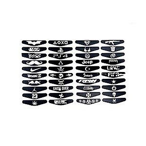1 PCS Custom Game Light Bar Stickers Decal LED Cover Lightbar Film For PS4 Controller (1Set)
