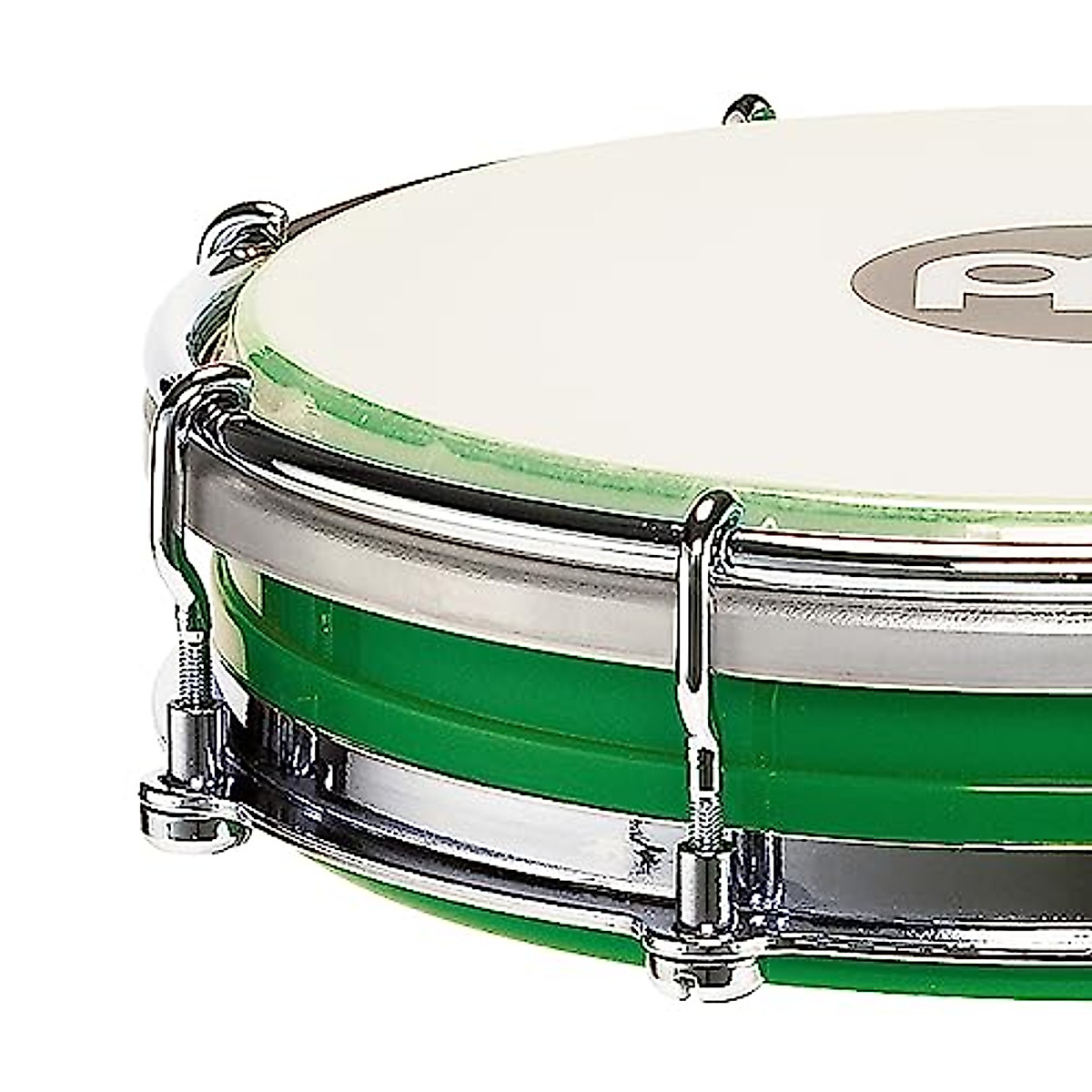 Meinl Percussion Tamborim with Floatune Tuning System-NOT Made in China-Green ABS Plastic Body and Synthetic Head, 2-Year Warranty, (TBR06ABS-GR)