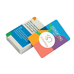 DEAR YOUNG MARRIED COUPLE Foundations Card Deck Conversation Starters - 52 Questions and Tips to Become Connected - Cards Game - Wedding Gift - Road Trip - Get to Know Each Other