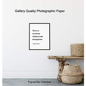 Edgar Allen Poe Decor - 8x10 Quote - Art Wall Art Picture Poster, Room Decoration for Home, Office, Apartment, Living Room, Bedroom, Bathroom - Gift for Goth Gothic Poetry Fans