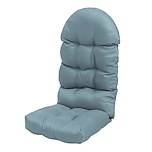 RISELY Highback Outdoor Chair Cushion, High Back Rocking Chair Cushion 44x19x4 inch, Outdoor Seat Back Chair Cushion Sunscreen and Fade-Resistant