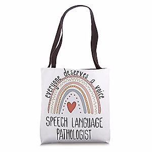 Speech Language Pathologist Everyone Deserves A Voice SLP Tote Bag
