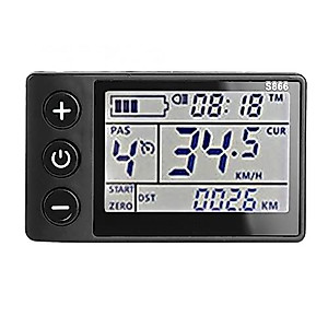 Bike Fender Electric Bicycle Waterproof LCD Display Panel E-Bike Electric Scooter LCD Screen for 24V 36V 48V 60V 450W Motor Controller Mud Guards