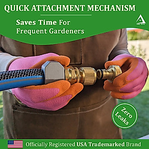 Heavy Duty Water Hose Quick Connect Fittings (Premium Brass for Superior Durability), Quick Release Hose Connector, Fit for 3/4" Gardening Hoses, Garden Hose Quick Disconnect Set, 4 Pack, ET