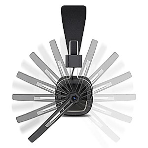 Aluratek Bluetooth Wireless Stereo Headset with Boom Microphone and Dongle, Built-in Rechargeable Battery, 27 Hours Continuous Talk and Music Play