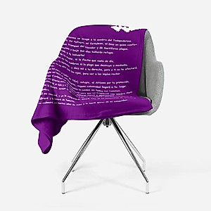 YIVIVEN Salmo 91 En Español Blanket Christian Gifts 50"x60", Religious Throw Blanket, Christian Blankets Plush, Salmo 91 Throw Blanket (Salmo 91) Prayer Blanket Scripture Blanket