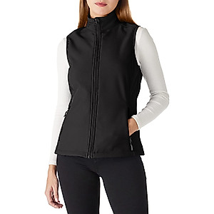 Outdoor Ventures Women's Lightweight Softshell Vest Windproof Fleece Lined Zip Up Sleeveless Jacket for Running Hiking Golf