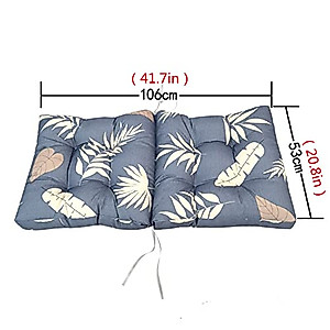 MUVLUS Indoor/Outdoor Rocking Chair Cushion,Waterproof Seat/Back Chair Cushion Set,Four Seasons Universal Soft Patio Chaise Lounger Cushion Overstuffed Chair Cushion (Flower)