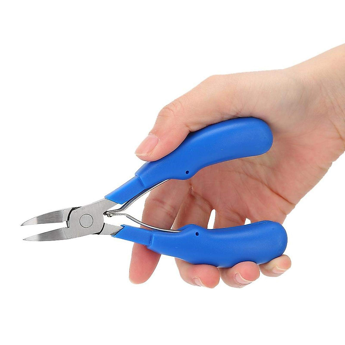 Stable Cuticle Scissors Nail Cuticle Pliers Pedicure Cutter Tool for Men and Women for Home Use for Different Nail for Nail Care(blue)