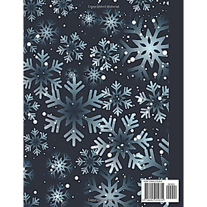 Composition Notebook | Christmas | Snowflake | College Ruled Lined | 120 pages | 8.5x11